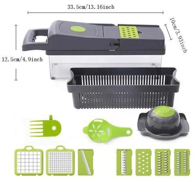 China Multifunctionele handmatige keuken groente haker slicer Dicer Food Grater Custom Logo Te koop
