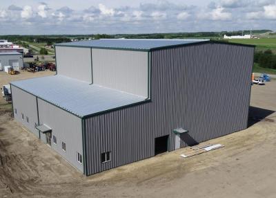 China Prefabricated Steel Structure Workshop And Warehouse With High / Low Span for sale