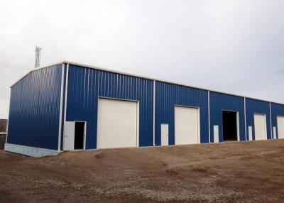 China Prefabricated Light Metal Frame Storage Building With Roller Shutter Door for sale