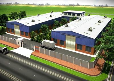 China Easy Assembly Prefab Steel Workshop / Steel Garage Workshop For Logistics for sale