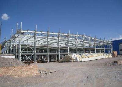 China Multiple Span Pre Built Steel Buildings / Steel Frame Workshop With Mezzanine for sale