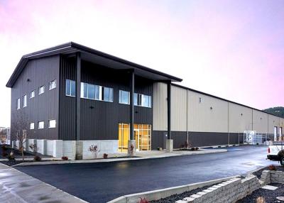 China Clear Span Premade Steel Buildings With A Attached / Two Story Office Building for sale