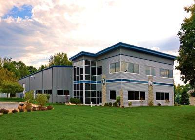China Gable Rigid Frame Prefab Metal Workshop / Pre Built Steel Buildings Long Life Span for sale