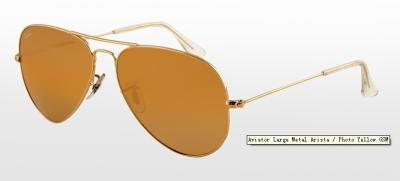 China Large Metal LAYBONE Aviator Shield Sunglasses RB3025 001 / 4F for sale