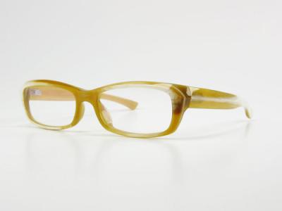 China Hot Selling Buffalo Ox Horn Optical Frames Handmade Eyeglasses with Metal Logo for sale