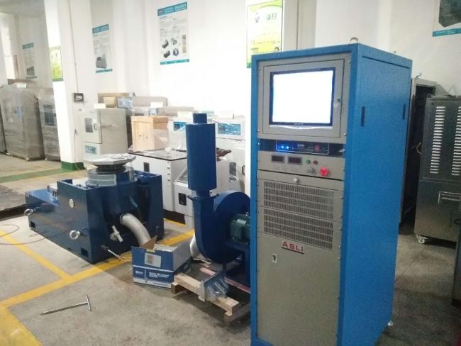 Vibration test machine operation view