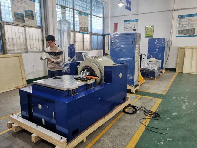 Vibration Test Machine in Operation