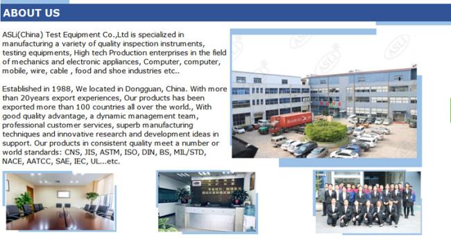 ASLi testing equipment manufacturing facility