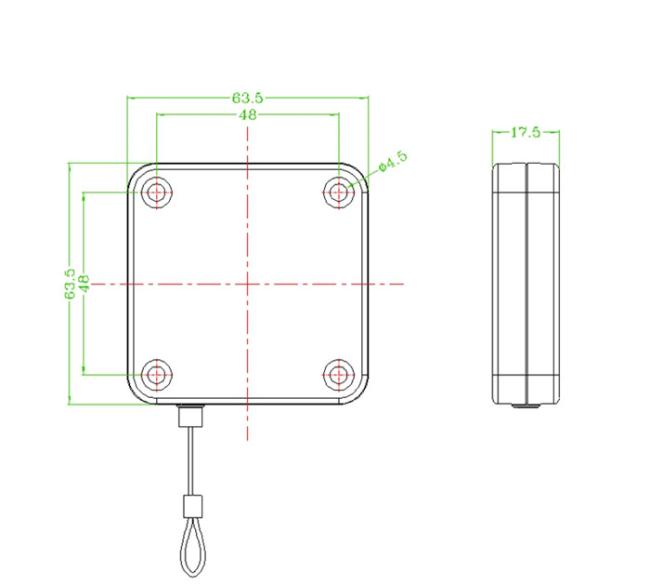 RW5608 Curved Retractable Pull Box Curved Holding