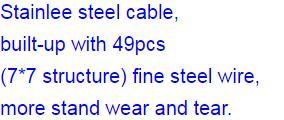 Tangle Free Cord Retractor be made with Stainlee steel cable