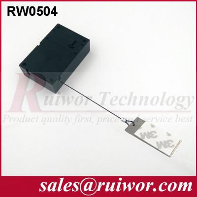 China RUIWOR RW0504 Cuboid Cable Retractor with Sticky Dog Tag End for sale