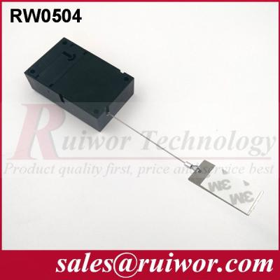 China RUIWOR RW0504 Cuboid Cable Retractor with Sticky Dog Tag End for sale