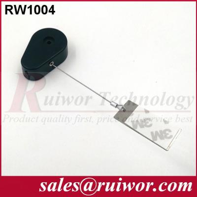 China RUIWOR RW1004 Drop-shaped Retractable Tether with Gluey Dog Tag End for sale