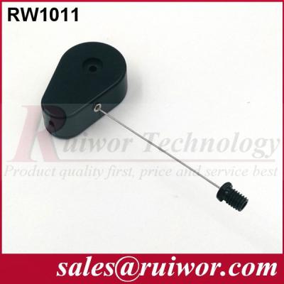 China RUIWOR RW1011 Drop-shaped Retractable Tether with Flat Head Screw End for sale
