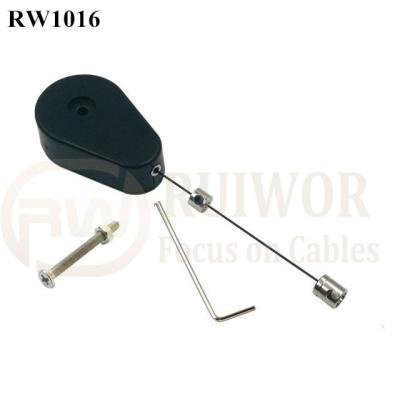 China RW1016 Drop-Shaped Retail Retractable Security Tether Plus Side Hole Hardwar Terminal for sale