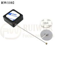 China RuiWor RW1102 Square Retractable Secure Wire With No Stop Function For Security Solutions for sale