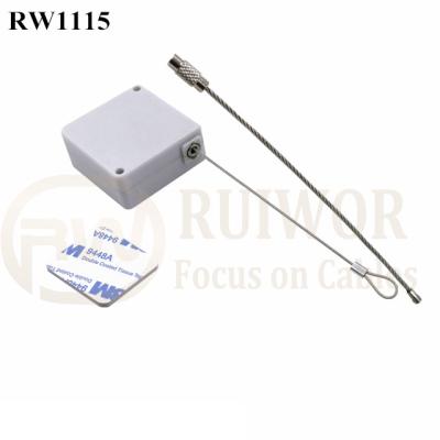 China RuiWor RW1115 Square Retractable Wire Rope Reel Plus Wire Rope Ring Catch for sale