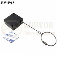 China RW4915 Square Ratcheting Retractable Tether Plus Stop Function Plus Wire Rope Ring Catch for sale