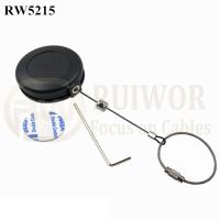 China RW5215 Round Anti Theft Retractor Plus Wire Rope Ring Catch for sale