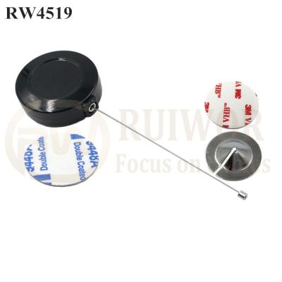 China RW4519 Round Display Pull Box Plus Dia 22mm Circular Sticky Metal Plate for sale