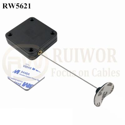 China RW5621 Square Heavy Duty Retractable Cable Plus 33X19MM Oval Sticky Flexible Plate for sale