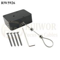 China RW5926 Cuboid Heavy Duty Retractable Tether Function Optional Plus Adjustable Wire Loop Coated Silicone Hose for sale