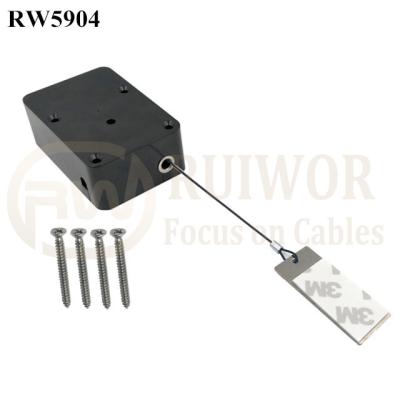 China RW5904 Cuboid Heavy Duty Retractable Tether Pause Function Optional Plus Rectangular Sticky Metal Plate for sale