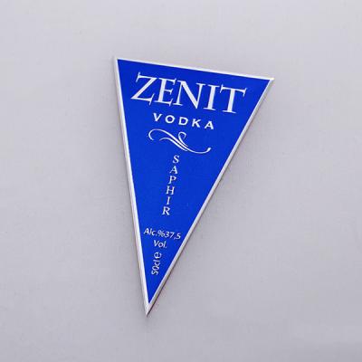 China Metal Blue metal wine sticker Decanter Label for Wine Silver Plated by Ianthe Vintage Silver Plate for date bottle with for sale