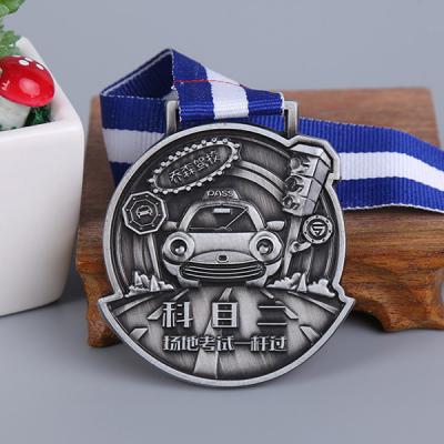 China Silver Metal Plaques car racing awards Driving license badge for passtime for sale