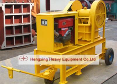 China Diesel engine portable small jaw crusher PE150*250,PE200*300,PE250*400 for sale