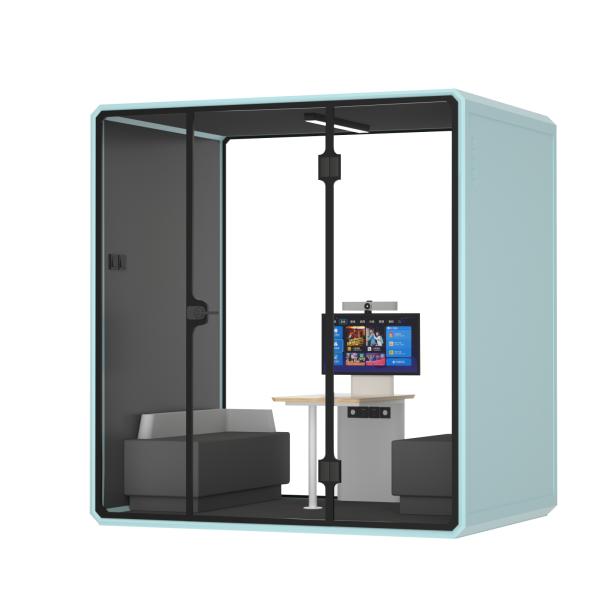 Quality Model XL Smart Sound Proof Meeting Booth Aluminum Frame Office Pod Soundproof for sale