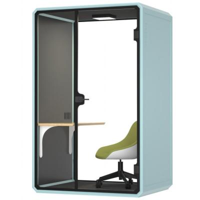 China CE Certificated Sound Isolation Pod Fire Rated Wooden Grain Office Quiet Work Pods for sale