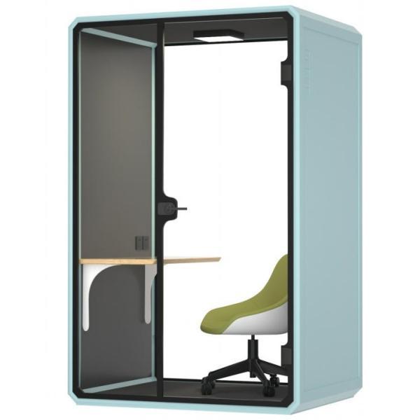 Quality CE Certificated Sound Isolation Pod Fire Rated Wooden Grain Office Quiet Work Pods for sale