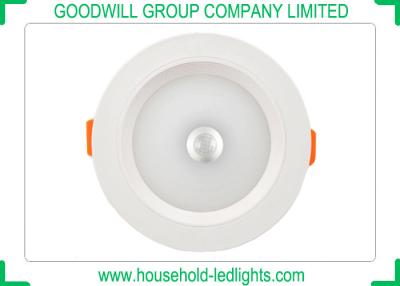 China 7W 9W Motion Sensor COB LED Downlight 1 - 7 Meters Detectable AC 85 - 265V for sale