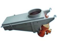 China Eccentric Block Vibratory Tray Feeder , Improved Powder Feeder Machine Flat for sale