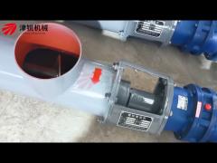 Carbon Steel Pipe Type Auger Screw Conveyor Small Scale For Gravel