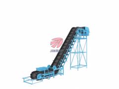 Modular Sidewall Belt Conveyor , Conveyor Belt Minimal Emissions Environemtal Friendly