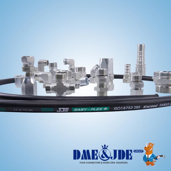 Quality DP9MFL Industrial Hose Fittings Insert 90° Elbow Metric Female 24° Cone Light Type for sale