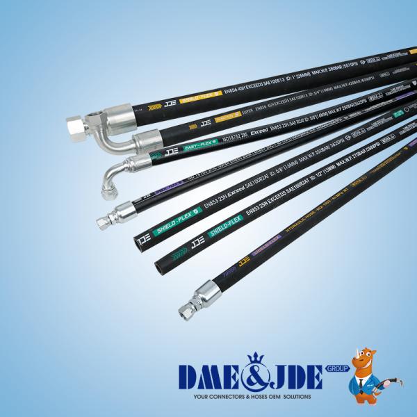 Quality Oil Resistant Hydraulic Hose And Assemblies High Pressure With Fittings for sale