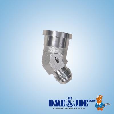 China Straight ORFS Male UNF To SAE Code 62 Slip Flange Hydraulic Adapter DAOF51364 for sale