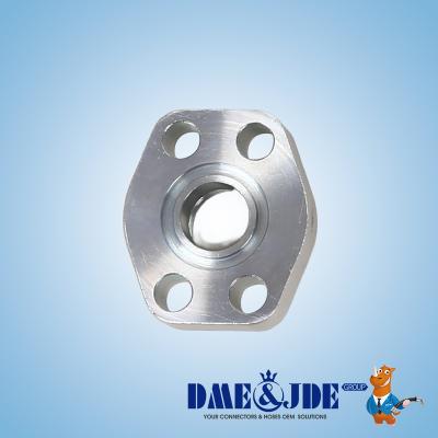 China Straight Hydraulic Hose Flange Adapter SAE Male O Ring To SAE Code 61 Slip Flange for sale