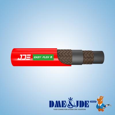 China R3 Red Smooth Cover Textile Braided OEM Hoses Hydraulic Fluid Hose for sale