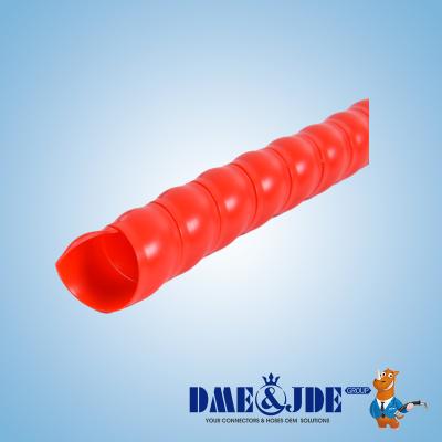 China Bow Plastic Spiral Wrap Protective Sleeve Cold Resistance And Wear Resistant for sale