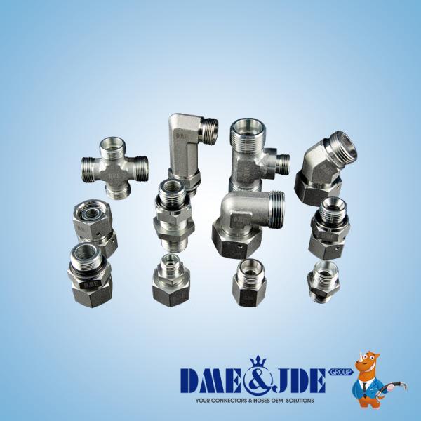 Quality SAE100 R9 R12 & EN856 4SP 4SH Hydraulic Hose Repair Fittings No Skive Ferrule for sale