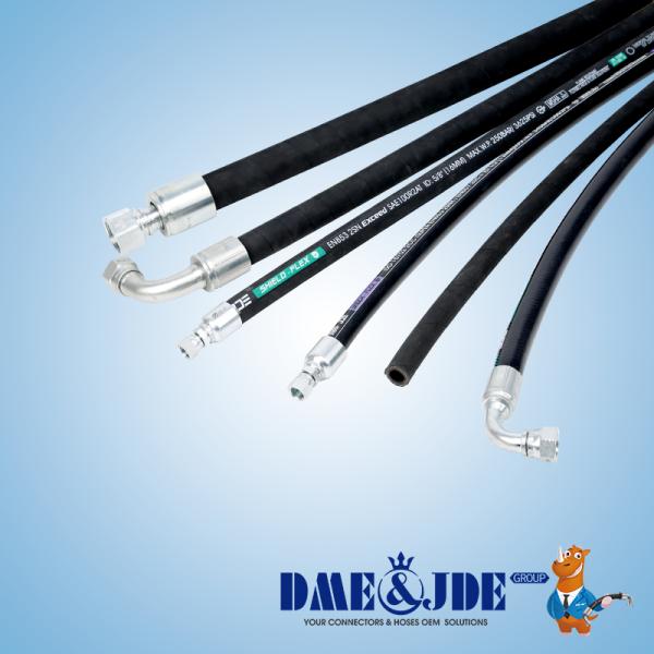Quality Hydraulic Fluid Power Hose Assembly Inner Diameter Selection Flow Velocity for sale