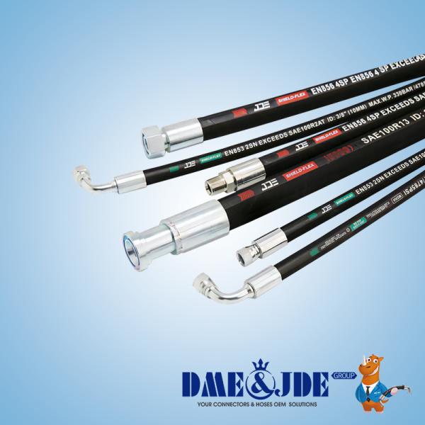 Quality Custom Hose Assemblies Compatible Exceed Oe Quality ISO 45001 DAKKS SGS for sale