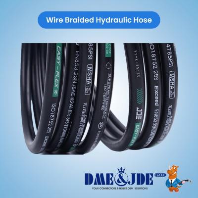 China SAE J517 R17 Standard Reinforced Hydraulic Hose Wire Braided Hydraulic Hose for sale