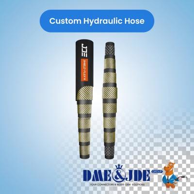 China Wire Spiral Custom Hydraulic Hoses SAE J517 R15 Standard high tensile for sale