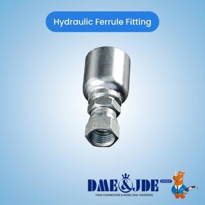 China Double Skive Ferrule Hydraulic Hose Fittings For Heavy Duty Spiral Hose SAE R13 R15 for sale