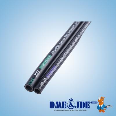 China SAE R8 Twin Hose 2  Layer Of Steel Wires  Braid Reinforcement 70-230 Bar for sale
